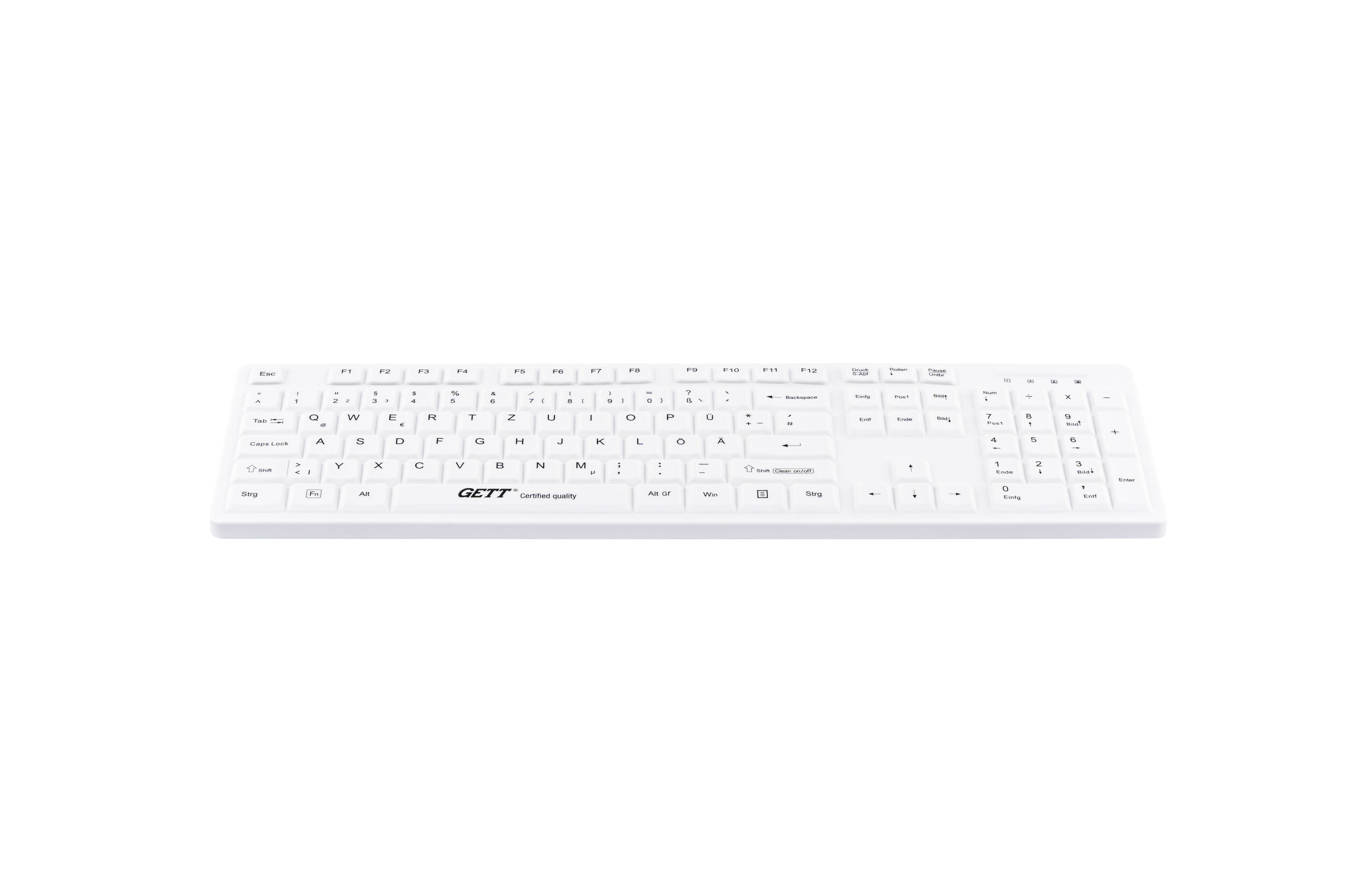 Keyboards for industry and hygienic areas